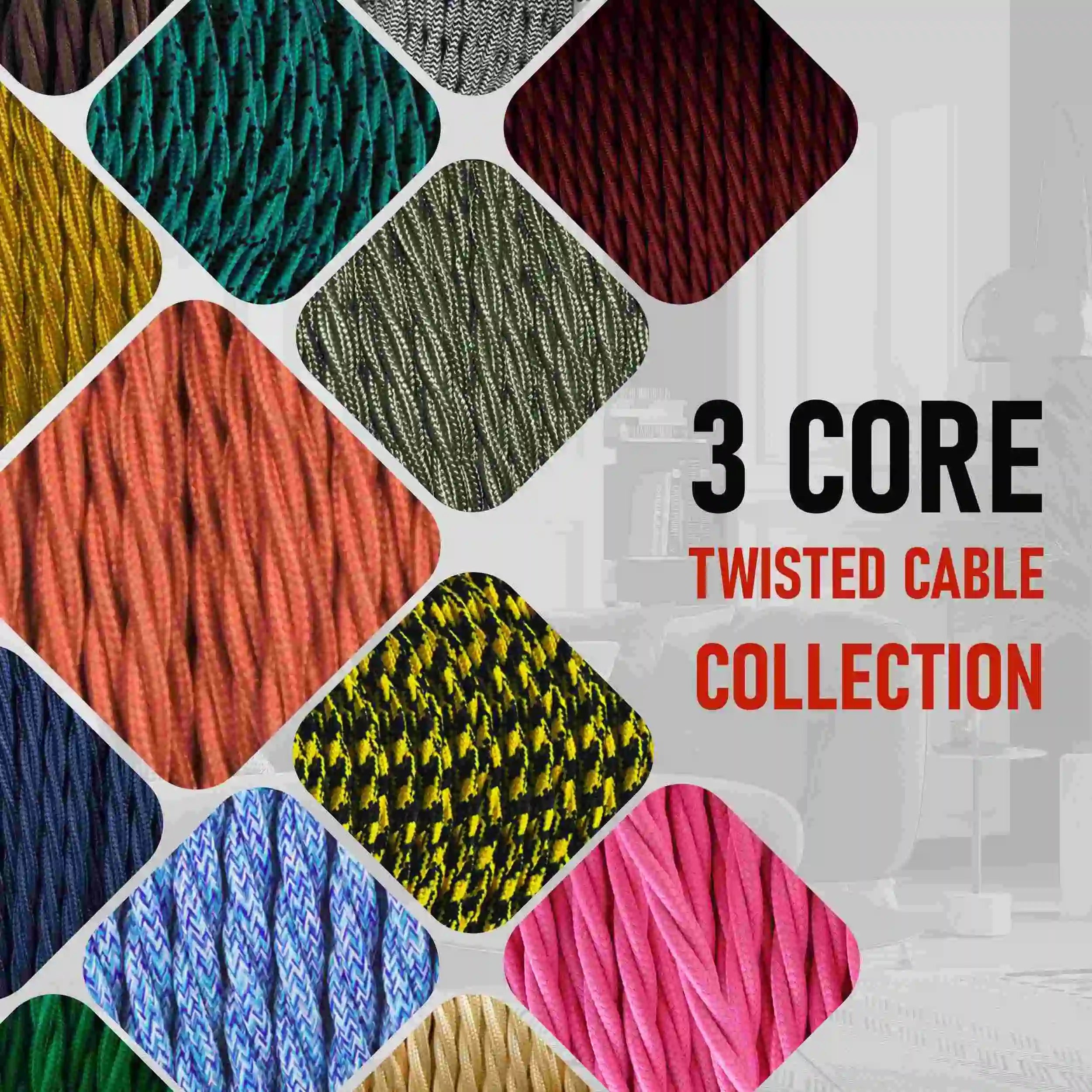 sy cable|fabric cords|Vintage Electronic Cables & Cords – Electricalsone