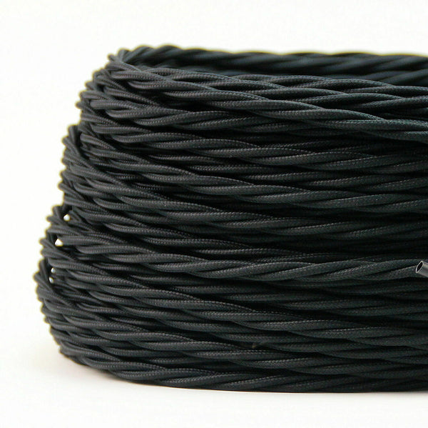 2 Core Lighting Cable Braided Flex Covered Wire Light Cord – Electricalsone